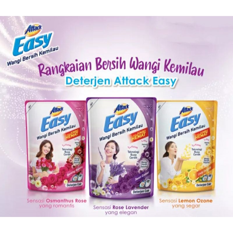 Jual Attack Easy Deterjen Cair 750ml | Shopee Indonesia