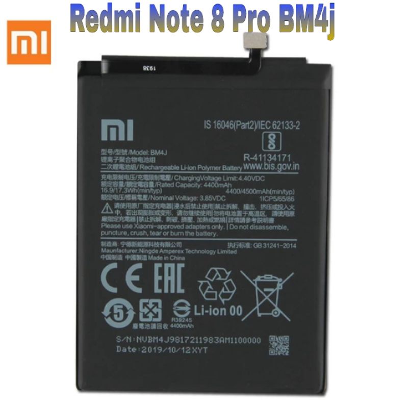 Jual Baterai Xiaomi Redmi Note 8 Pro BM4J Batere Batrai Battery ...
