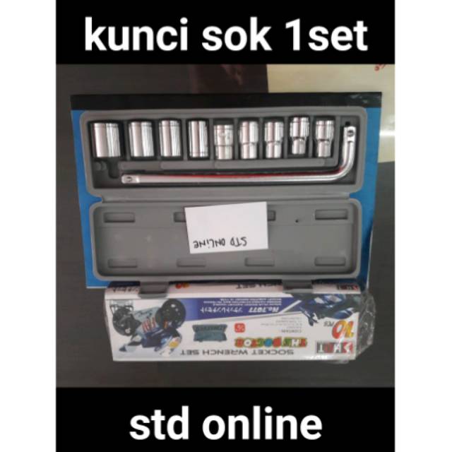 Jual Kunci sok set socket set 10pc KTP murah | Shopee Indonesia