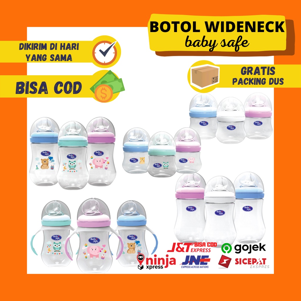 Jual Botol Susu Baby Safe WN Wideneck 125 250 ml Asi Bayi WN001 WN002 ...