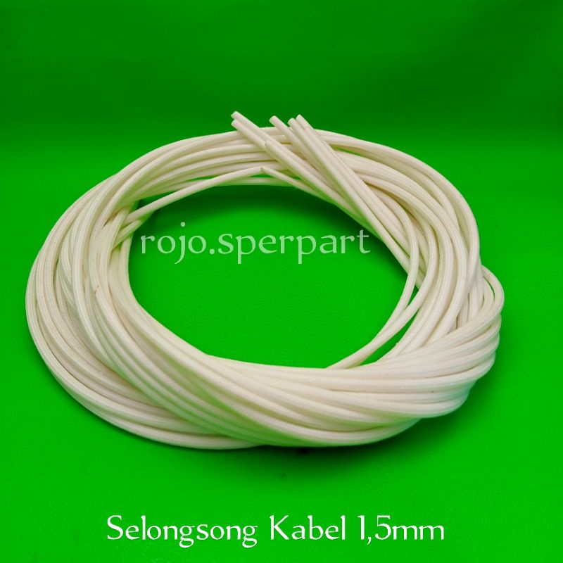 Jual SELONGSONG KABEL PUTIH 1,5MM (TAHAN PANAS) | Shopee Indonesia