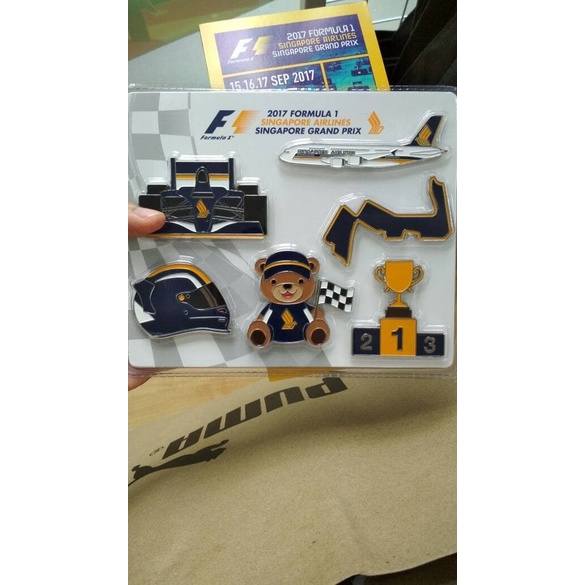 Jual 6 Pcs Magnet Formula 1 F1 Singapore GP Singapore Airlines | Shopee ...