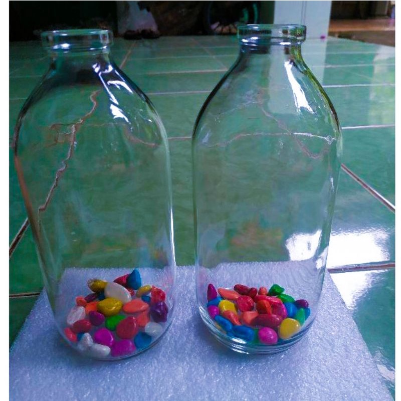 Jual Toples Kaca Ikan 500ml, Botol Kaca ikan Cupang +Hiasan | Shopee ...