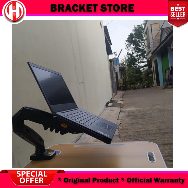 Jual Bracket Laptop Notebook Holder plus Bracket Monitor Stand Plate ...