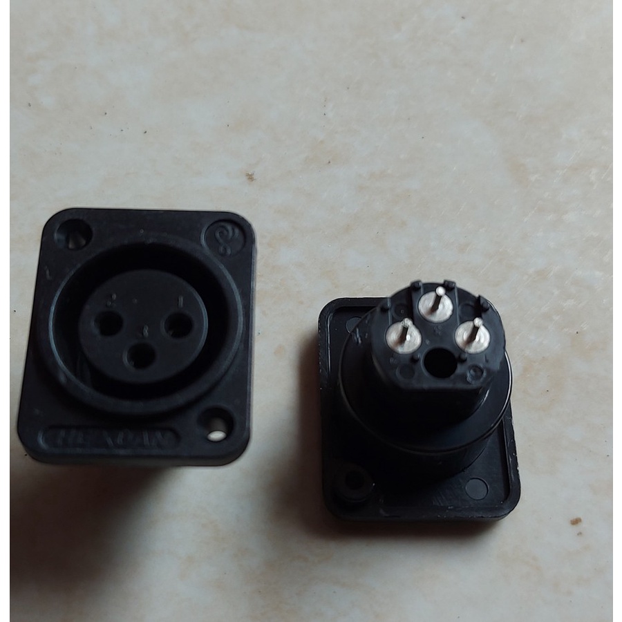 Jual Socket input XLR Female kaki lurus | Shopee Indonesia