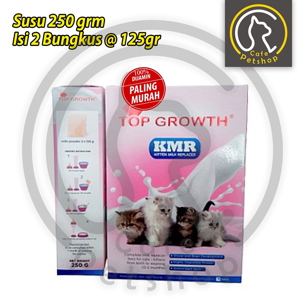 Jual Top Growth - 250Gr Kitten Milk Replacer / Susu Kucing 1 Box Isi 2 ...