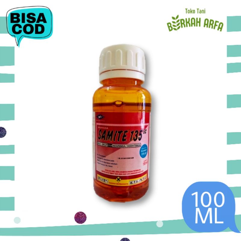 Jual Akarisida/insektisida SAMITE 135 EC 100 ml Spesialis Keriting Daun ...