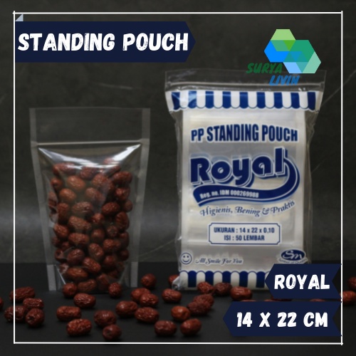 Jual PP Standing Pouch 14x22 isi 50 Lbr / Plastik Klip Double Seal ...