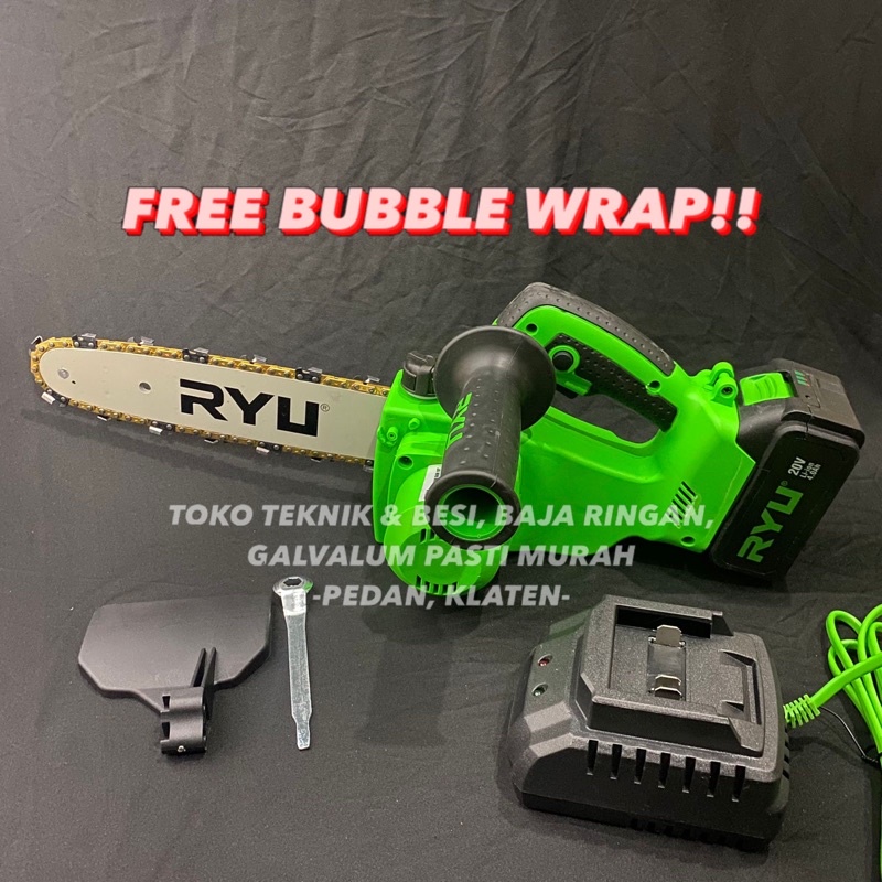 Jual Chainsaw Baterai RYU RCCH10 Cordless Chain Saw RCCH 10 Gergaji Cas ...