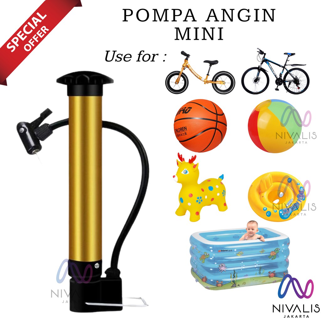 Jual POMPA ANGIN BAN SEPEDA BALON KASUR BANTAL RENANG / POMPA ANGIN ...