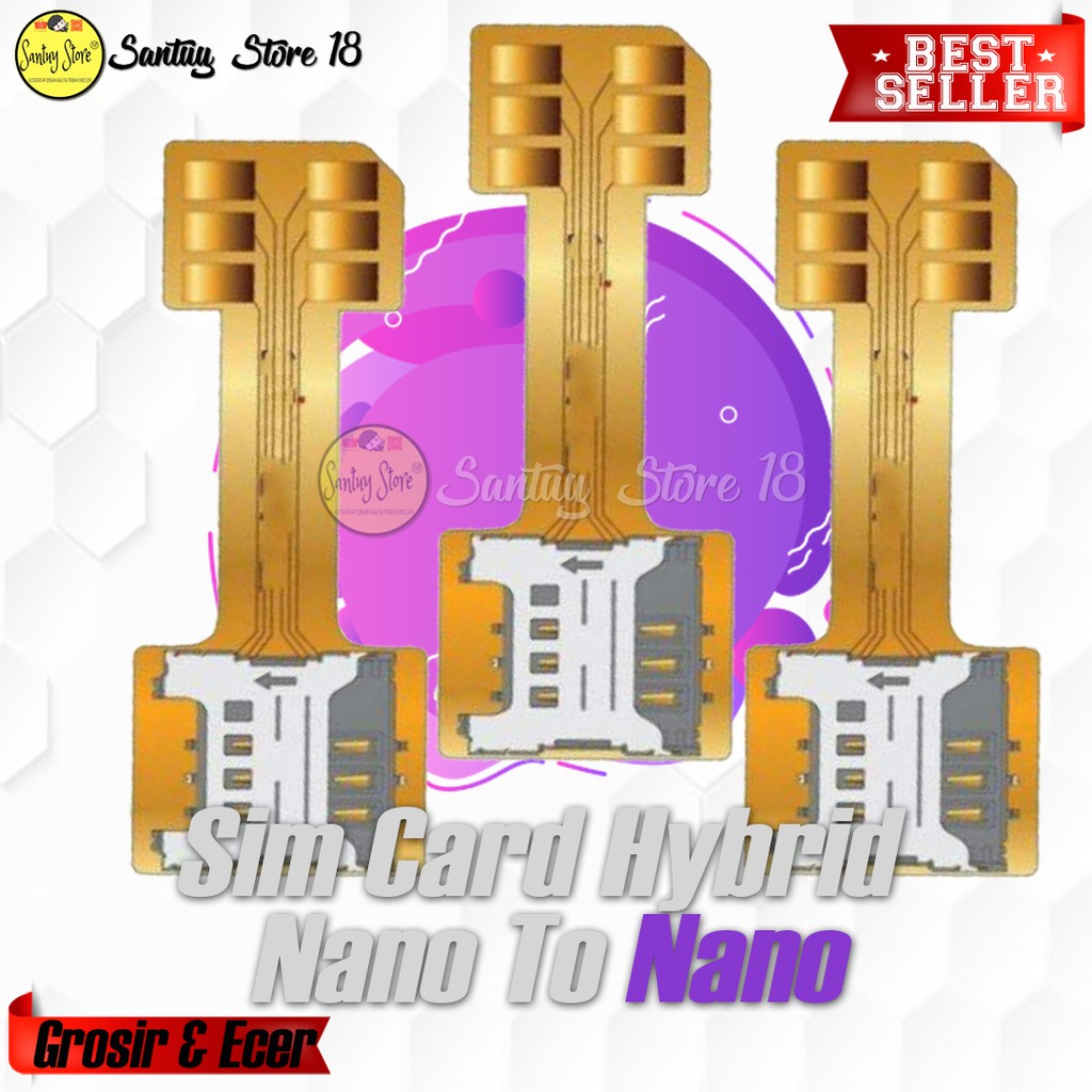 Jual Sim Card Hybrid Nano to Nano // Dual Sim Hybrid | Shopee Indonesia