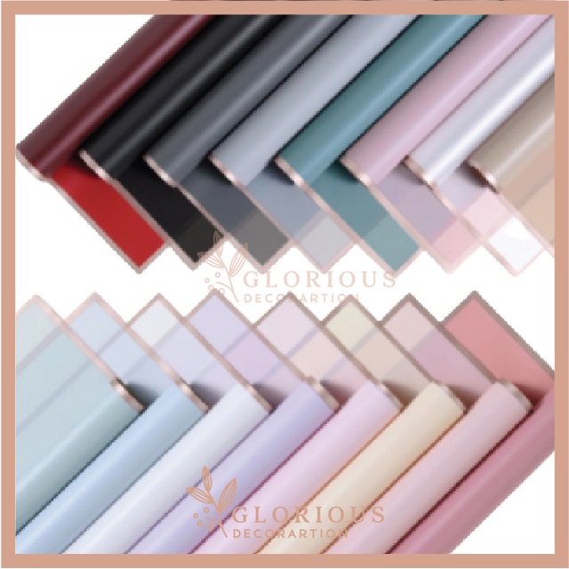 Jual Wrapping Paper Kertas Buket Bunga Gold List Kertas Cellophane ...