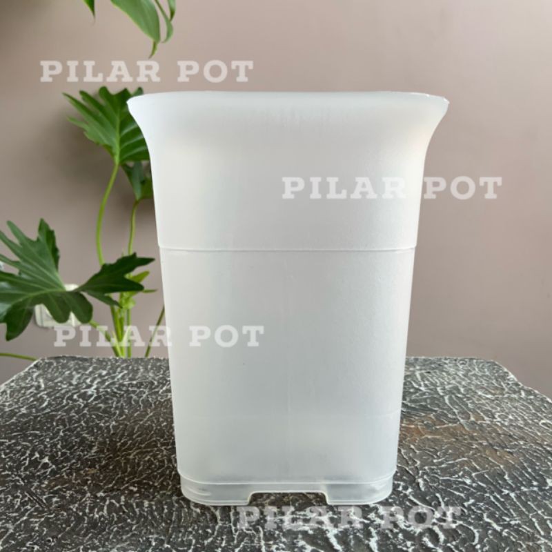 Jual POT BUNGA TANAMAN KOTAK JUOSS 10 BENING TRANSPARAN - NKT KOTAK 10 ...