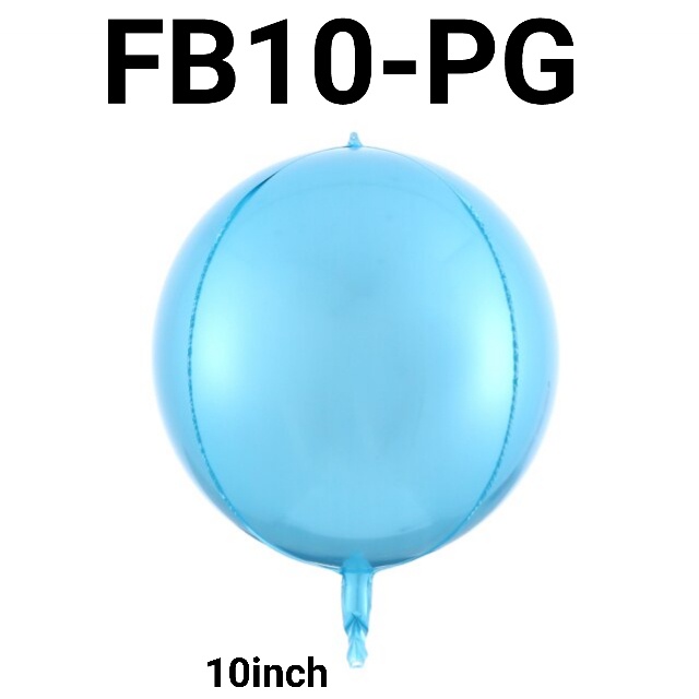 Jual FB10-P Balon foil bola bulat orbz 4D 10 inch 25 cm helium quality ...