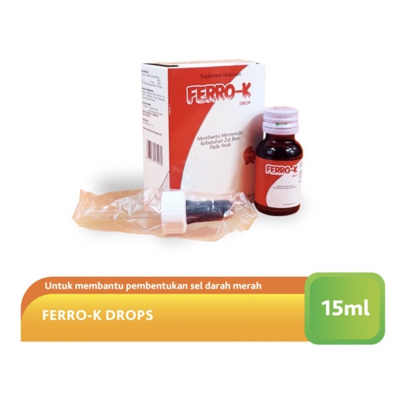 Jual Ferro K drop 15 ml ( vitamin penambah darah bayi ) | Shopee Indonesia