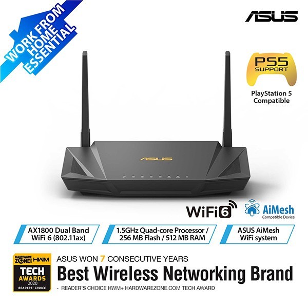 Jual Asus RT-AX56U wifi 6 dual Band router ax1800 with Aimesh RTAX56U ...