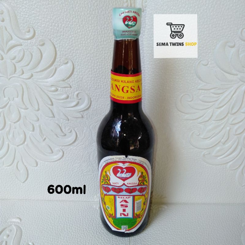 Jual Kecap Asin Cap HATI ANGSA 600ml ( BOTOL KACA ) | Shopee Indonesia