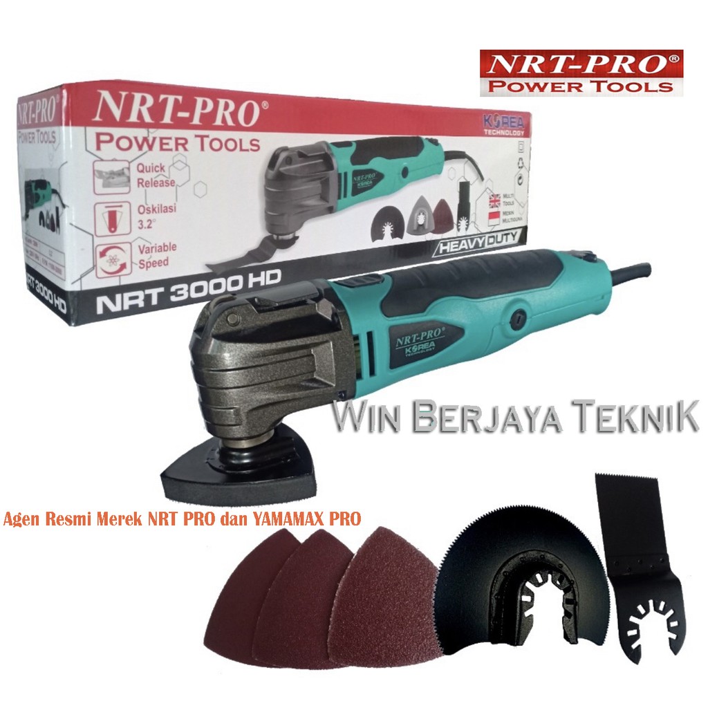 Jual NRT-PRO 3000 HD Multi Guna Oscillating Tool Multi Cutter Gerinda ...