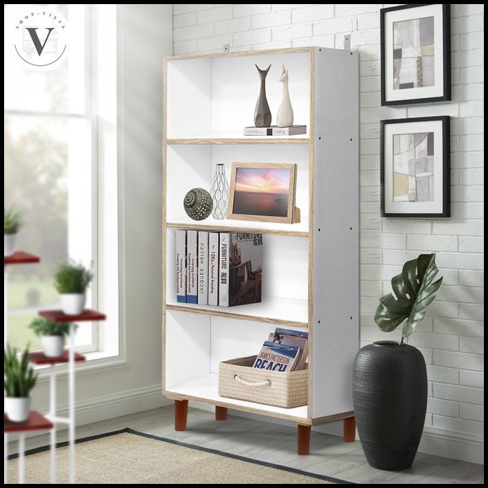 Jual Shopvilia - Rak Buku 4 Tingkat Minimalis Serbaguna | Shopee Indonesia