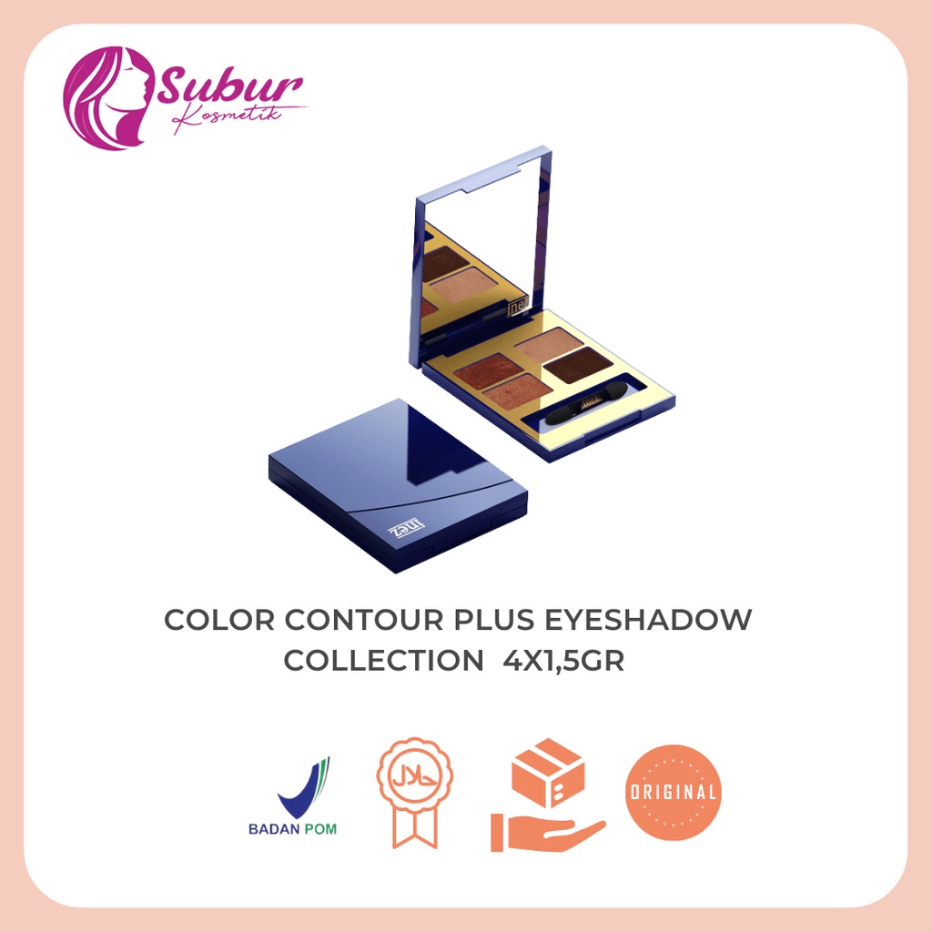 Jual Inez Color Contour Plus Eyeshadow Colletion 4X1,5Gr | Shopee Indonesia