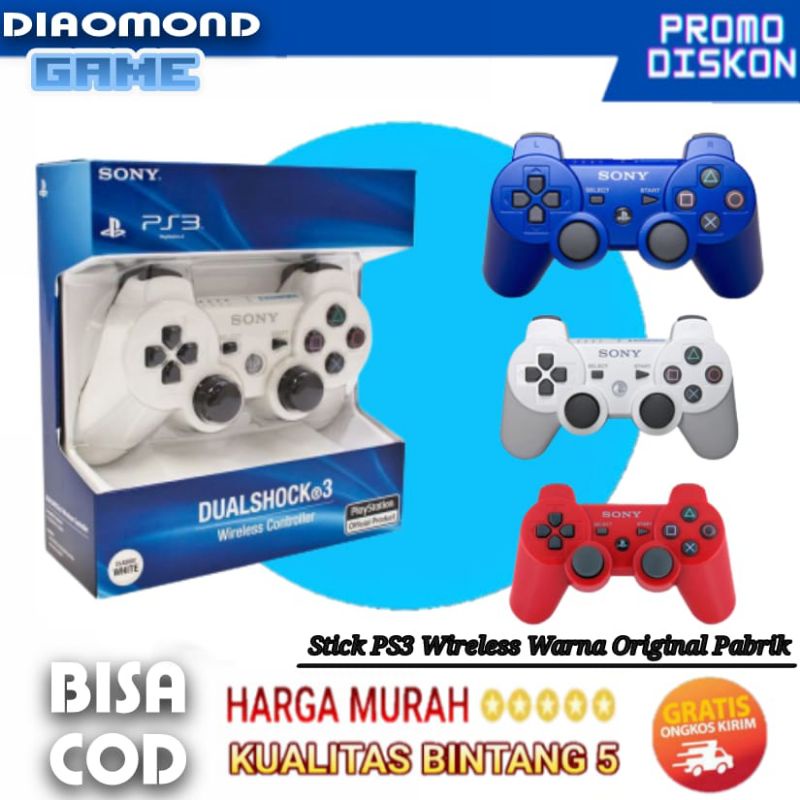 Jual Stik Stick PS3 Wireless Original ORI Pabrik Warna | Shopee Indonesia