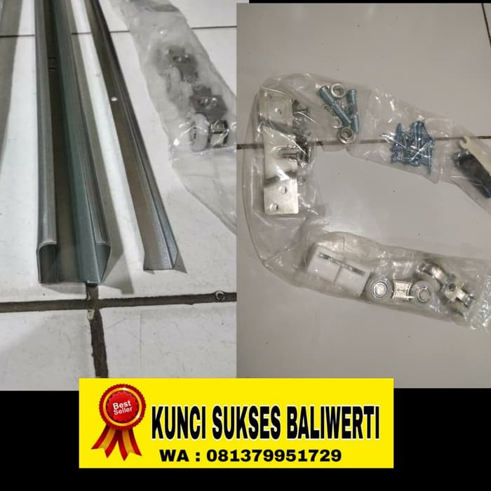 Jual Rel sleding j5 (240cm)/2,4m / Rel gantung / rel pintu geser ...