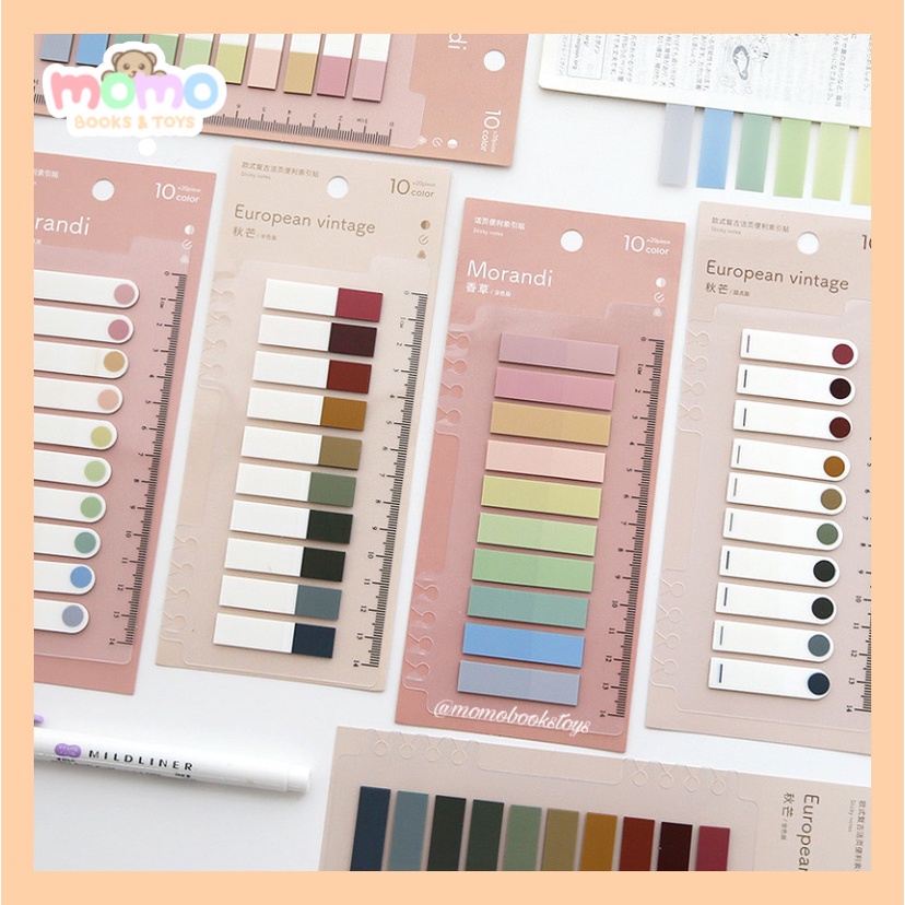 Jual [MOMO] MORANDI Index Mark Sticky Notes 200 Sheets Loose Leaf ...