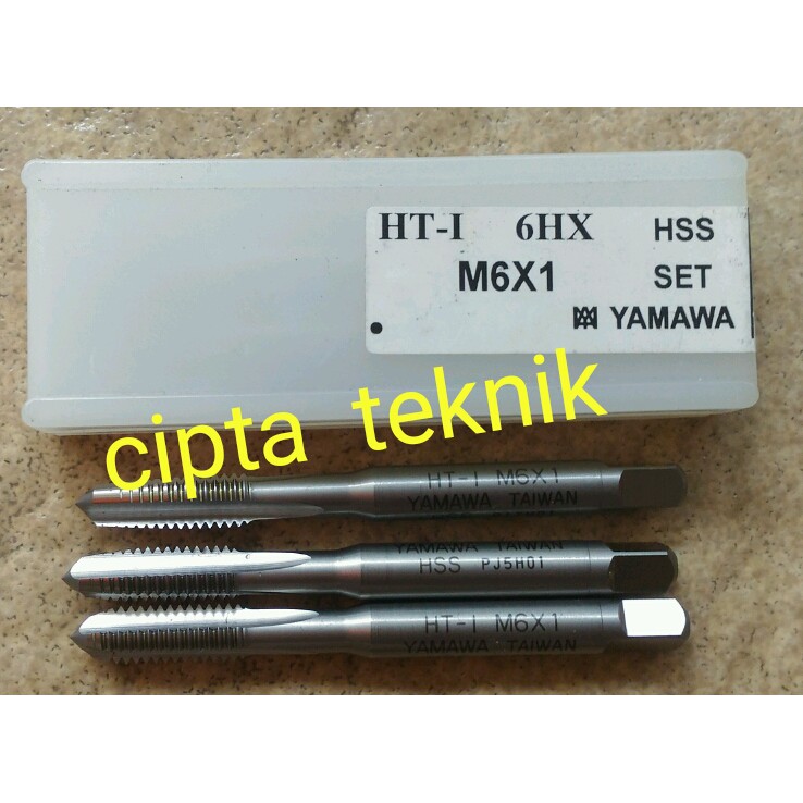 Jual Hand Tap Yamawa Asli M6 x 1 Handtap Yamawa Original M6x1 Tap drill M6 Standard | Shopee ...