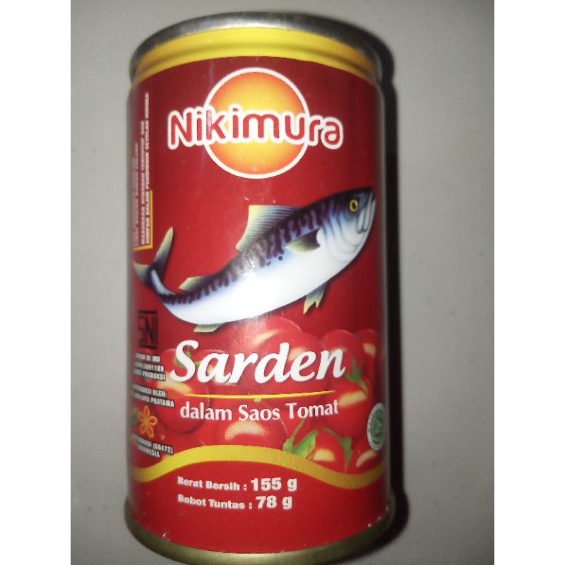 Jual Sarden Nikimura 155gr (Saus Tomat) | Shopee Indonesia