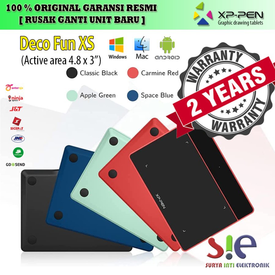 Jual XP Pen Deco Fun S Pentablet Garansi 2 Tahun Ganti Baru | Shopee ...