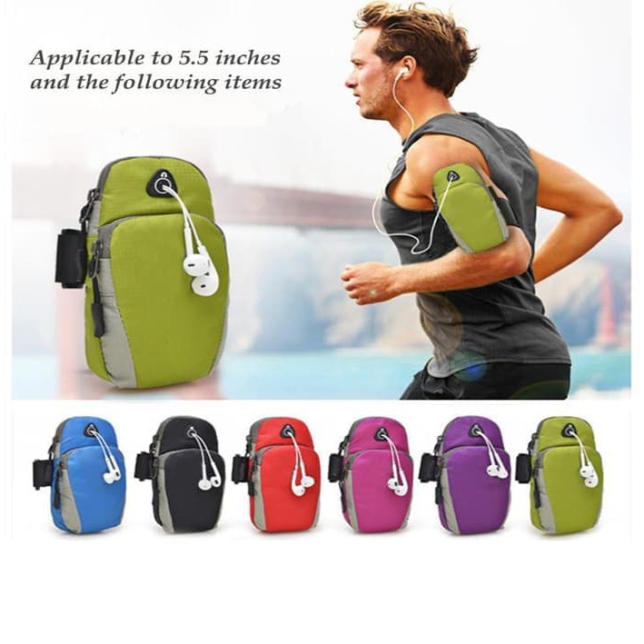 Jual Tas Lengan HP Olahraga Armband Sport Wrist Holder tas HP serbaguna ...