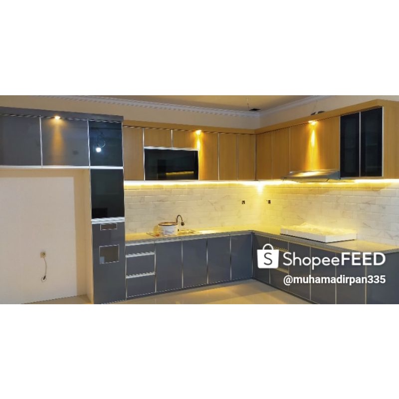 Jual PROMO Kitchen Set Alumunium Kitchenset Minimalis Lemari Dapur ...
