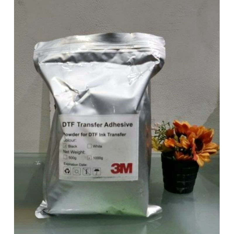Jual powder dtf 3m pet rol black or white | Shopee Indonesia