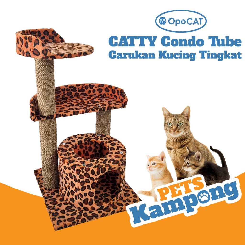 Jual Opo Cat - Mainan kucing Catty Condo Tube tree Garukan scratcher ...