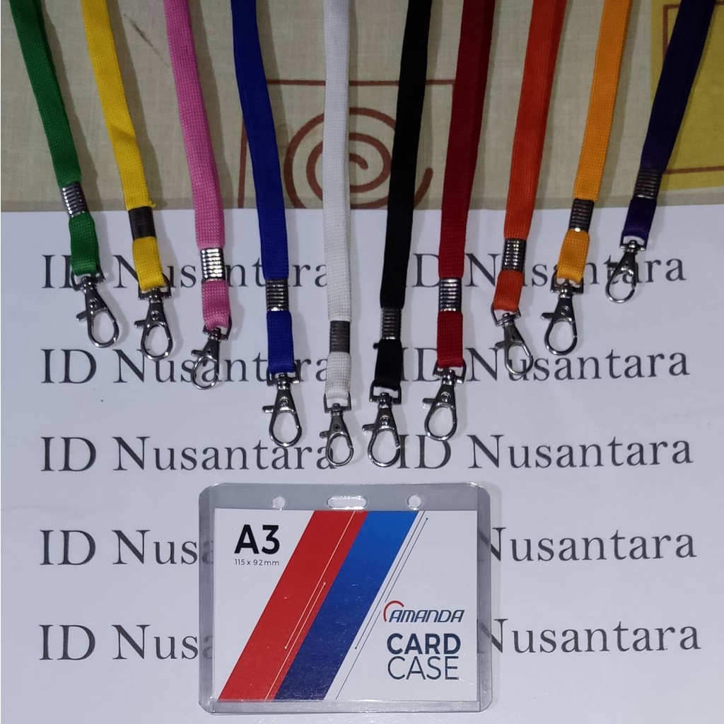 Jual Paket Tali Kait Besi + ID Card Case A3 | Shopee Indonesia
