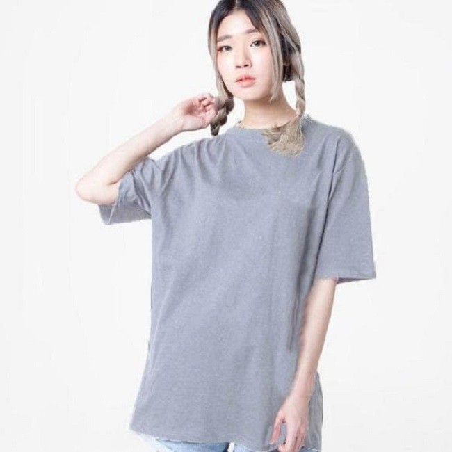 Jual KAOS CEWE OVERSIZE POLOS OBLONG CEWE | Shopee Indonesia