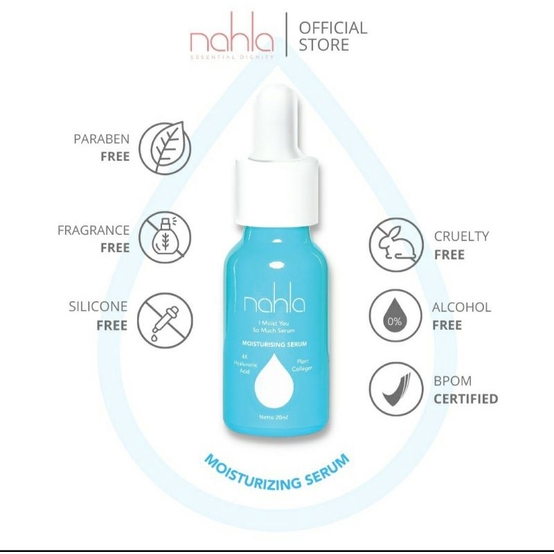Jual NAHLA Cosmetics I Moist You So Much Moisturizing Serum Serum Nahla ...