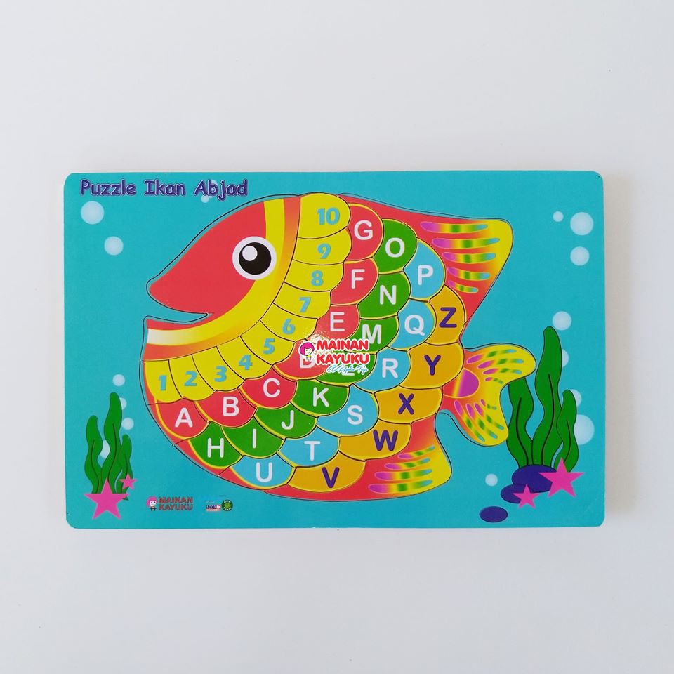 Jual Puzzle Sticker Ikan Abjad Huruf Hijaiyah SNI | Shopee Indonesia