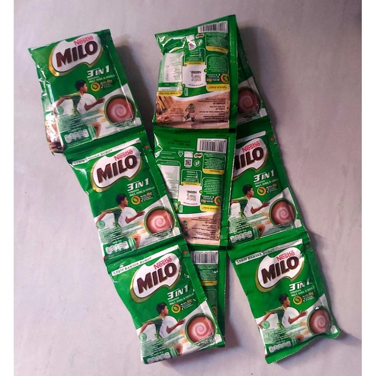 Jual Milo 3 in 1 renceng isi 10 | Shopee Indonesia