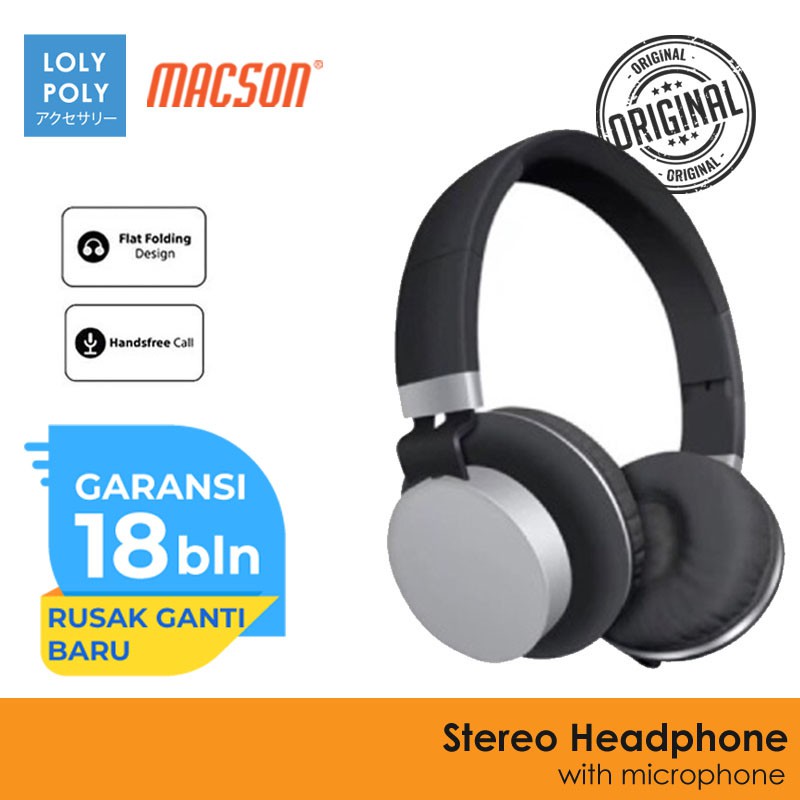 Jual Lolypoly Headphone Headset Bass Kabel + Microphone 174 | Shopee ...
