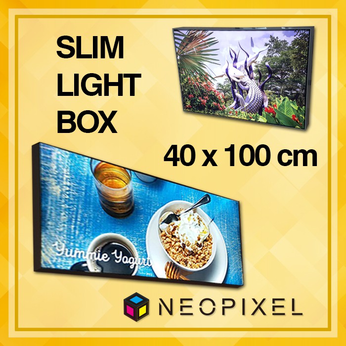 Jual NEON BOX SLIM TIPIS 40X100 CM LIGHT BOX LED LIGHT BOX DISPLAY ...