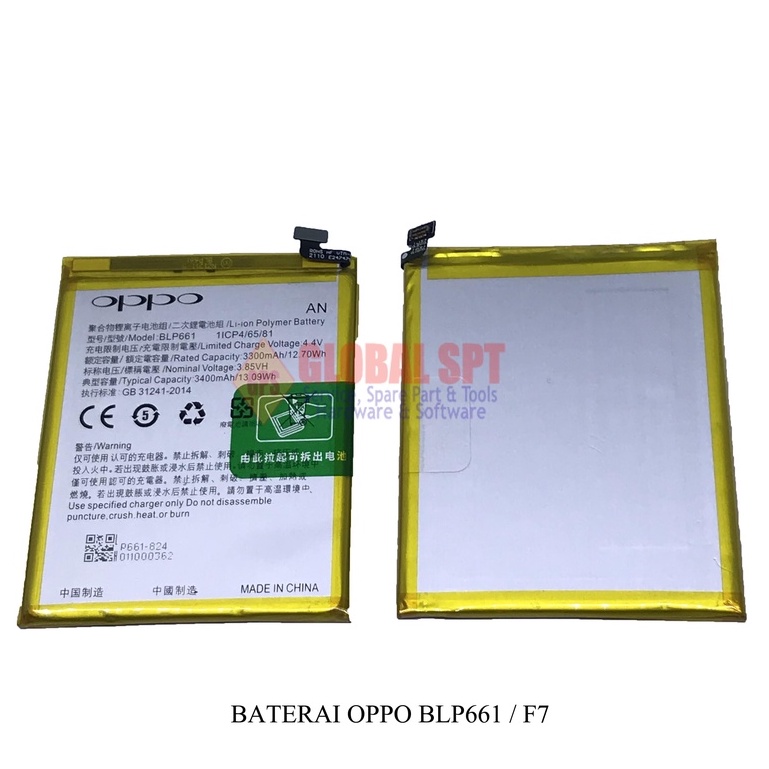 Jual K2/AN/ BATERAI OPPO BLP661 / BATERE F7 / BATRE | Shopee Indonesia