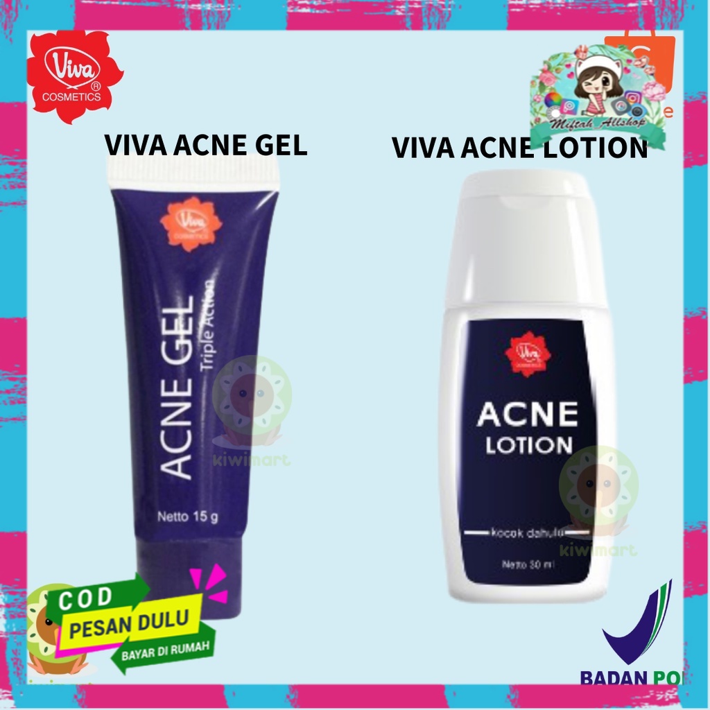 Jual VIVA ACNE GEL TRIPLE ACTION 15GR - ACNE LOTION 30ML ORIGINAL BPOM ...
