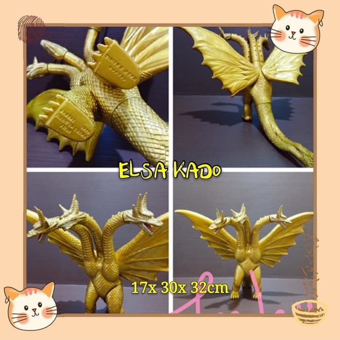 Jual action figure ghidorah monster musuh godzilla | Shopee Indonesia