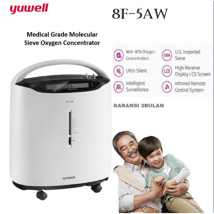 Jual Yuwell 8F-5AW 5L Oxygen Concentrator Medical Grade Mesin Oksigen | Shopee Indonesia