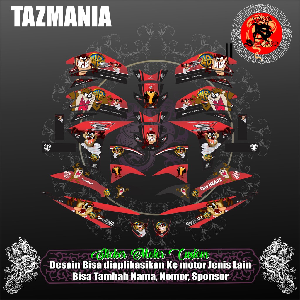 Jual DECAL STICKER HONDA CS1 TAZMANIA | Shopee Indonesia