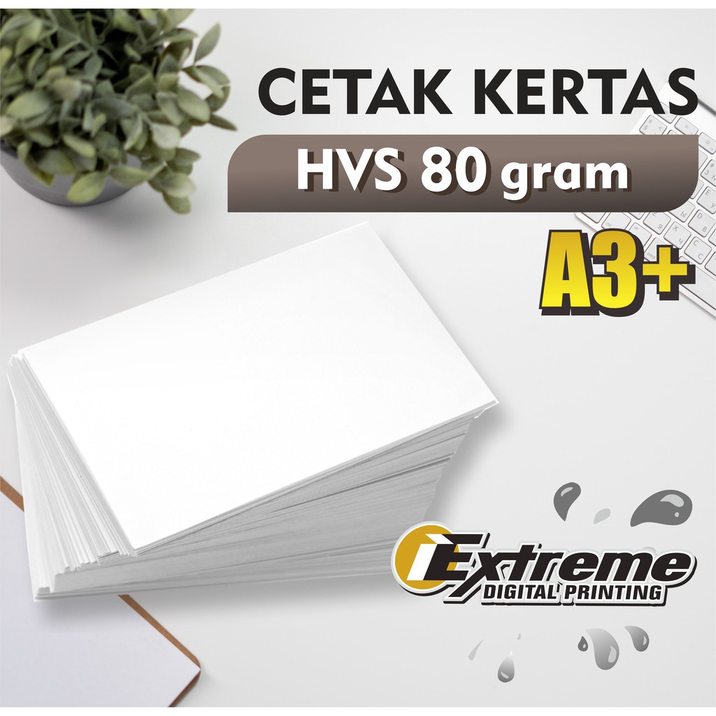Jual CETAK KERTAS HVS 80gr UKURAN A3+ | Shopee Indonesia