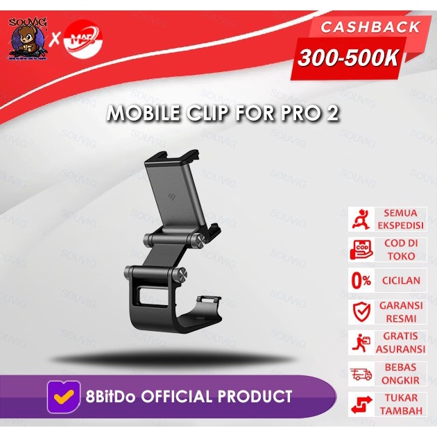 Jual 8Bitdo Mobile Clip for Pro 2 Bluetooth Controller / Phone Holder ...
