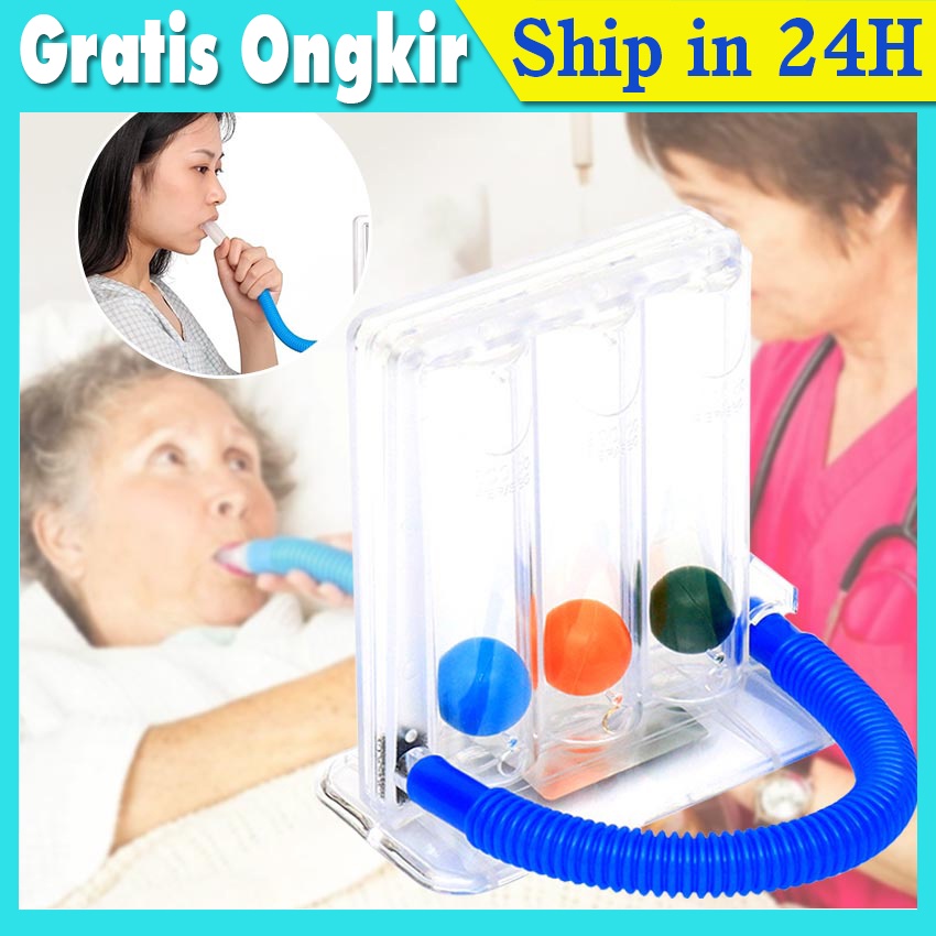 Jual Respirometer Incentive Spirometry Fisioterapi Nafas Triflow ...