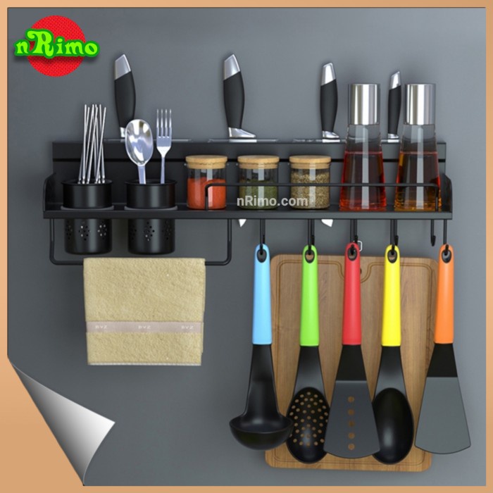 Jual Gantungan Peralatan Dapur Tempel Spatula Alat Masak Kitchen Shelf ...